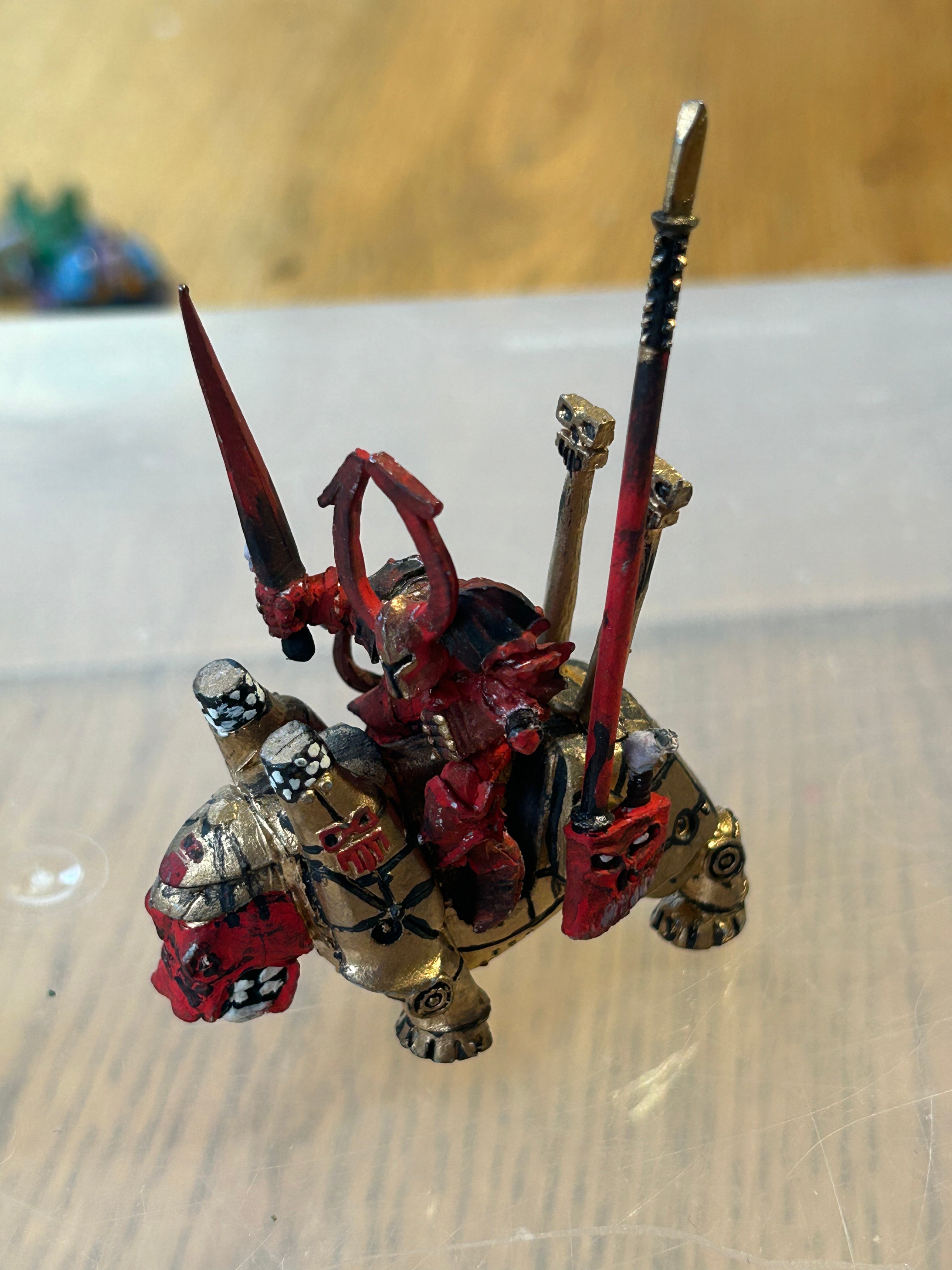 Warhammer Fantasy Warriors of chaos Chaos juggernaut of Khorne with ri ...