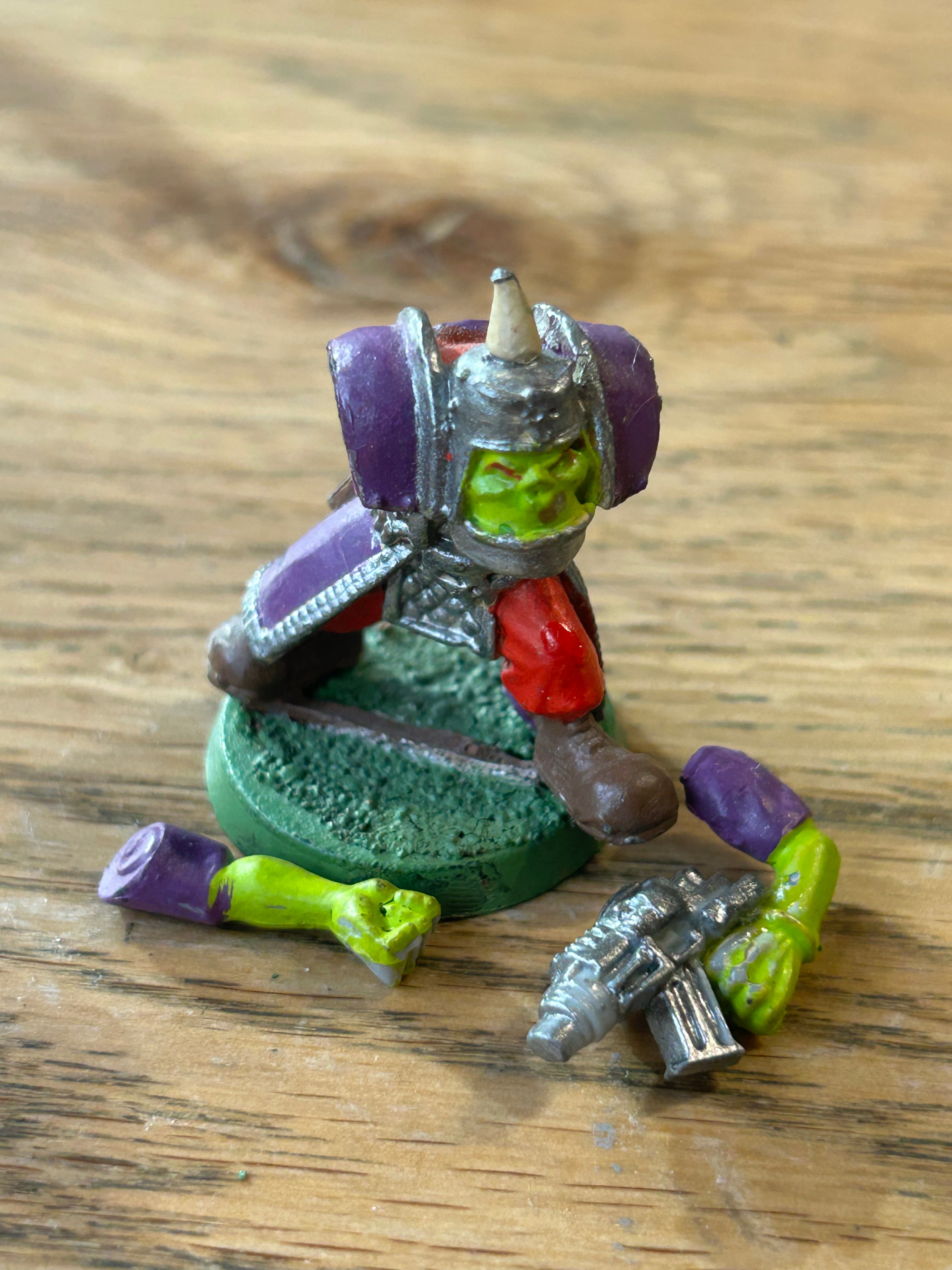 Rogue Trader Goff nob Metal - Classic Warhammer 40K Mini by Games Work ...
