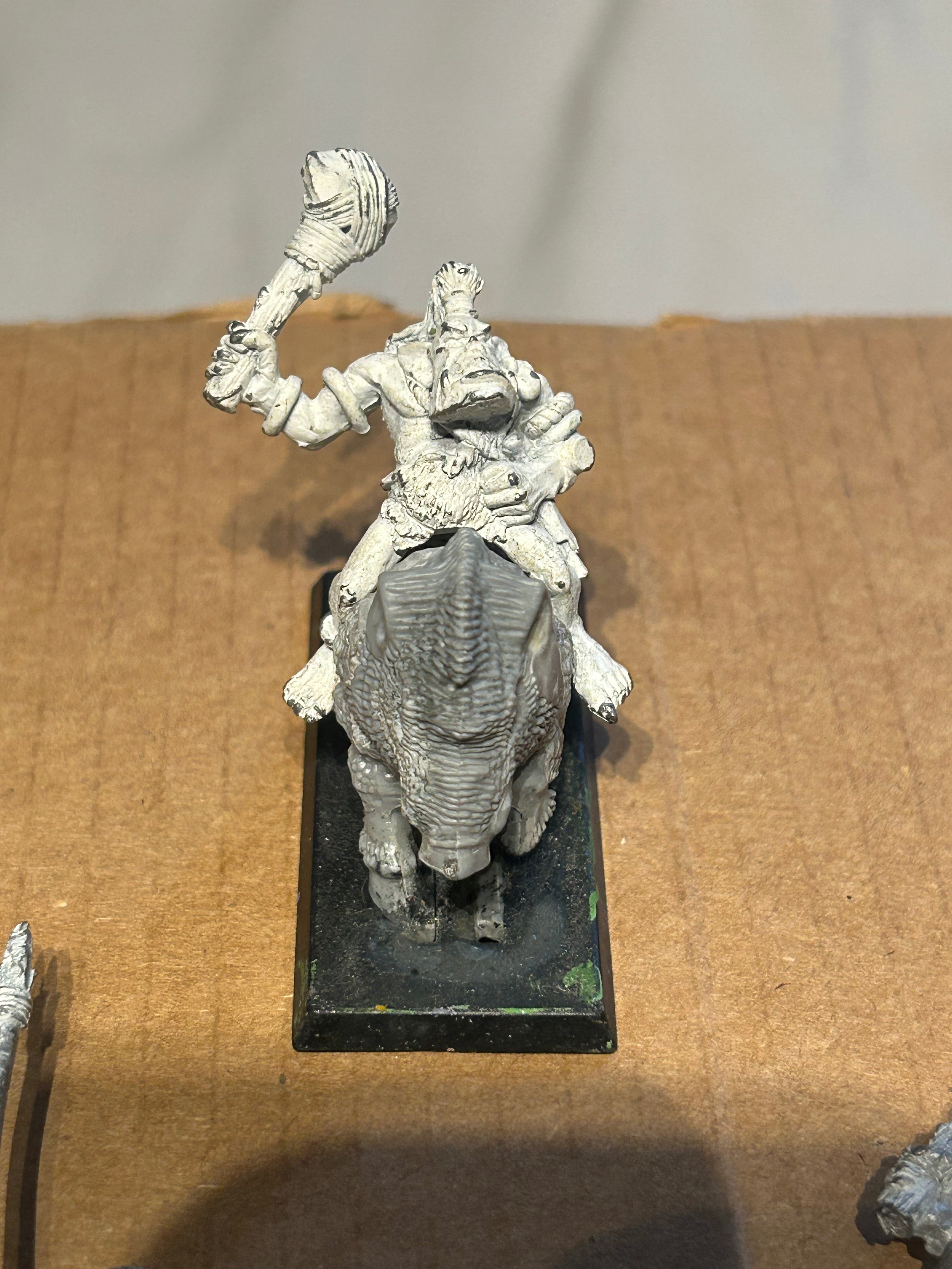 Warhammer Fantasy Battles Old World Savage Orc Boar Boy with club Game ...