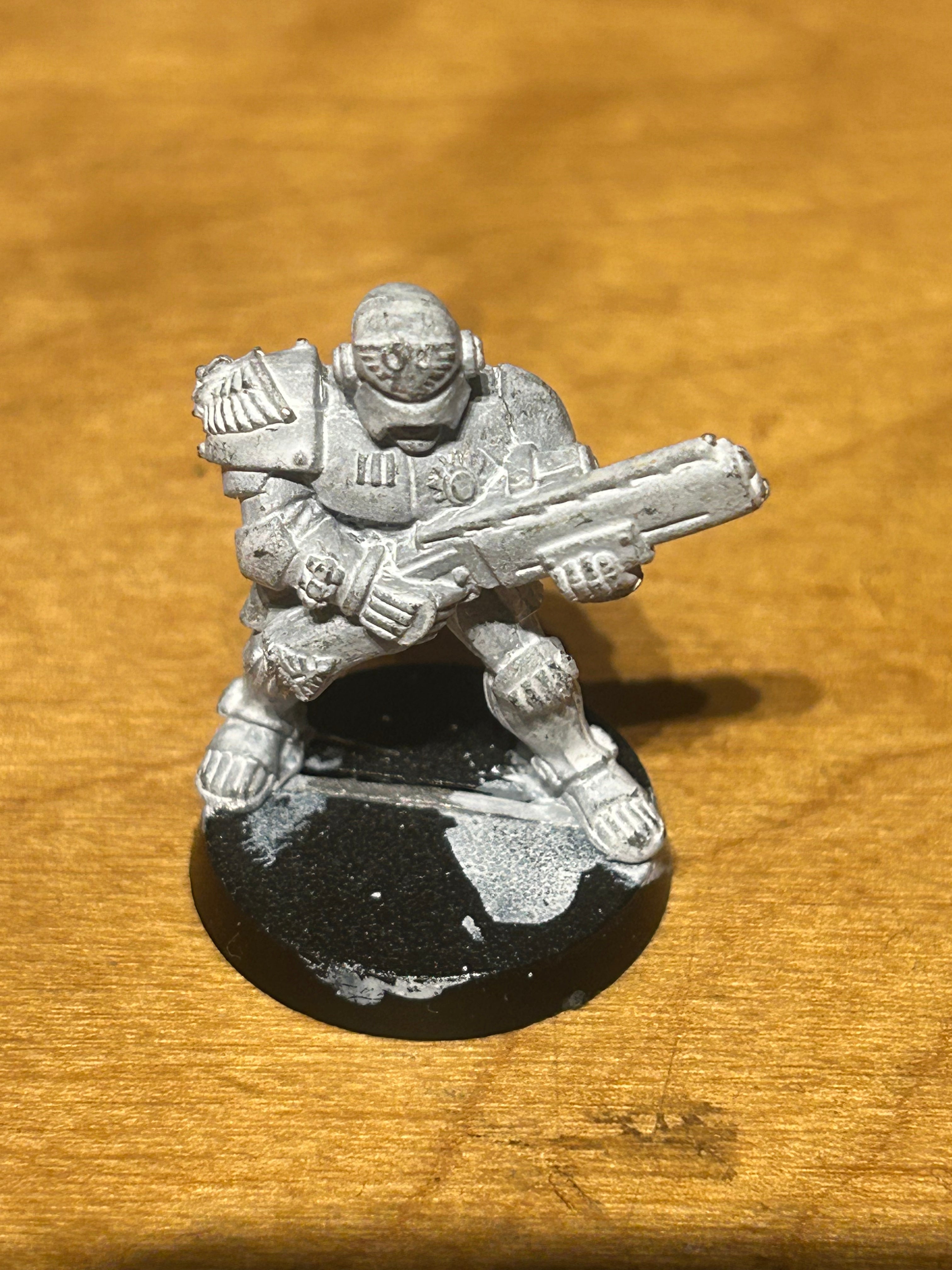 ADEPTUS ARBITES w shotgun Metal Imperial Guard Army Warhammer 40K 1992 ...