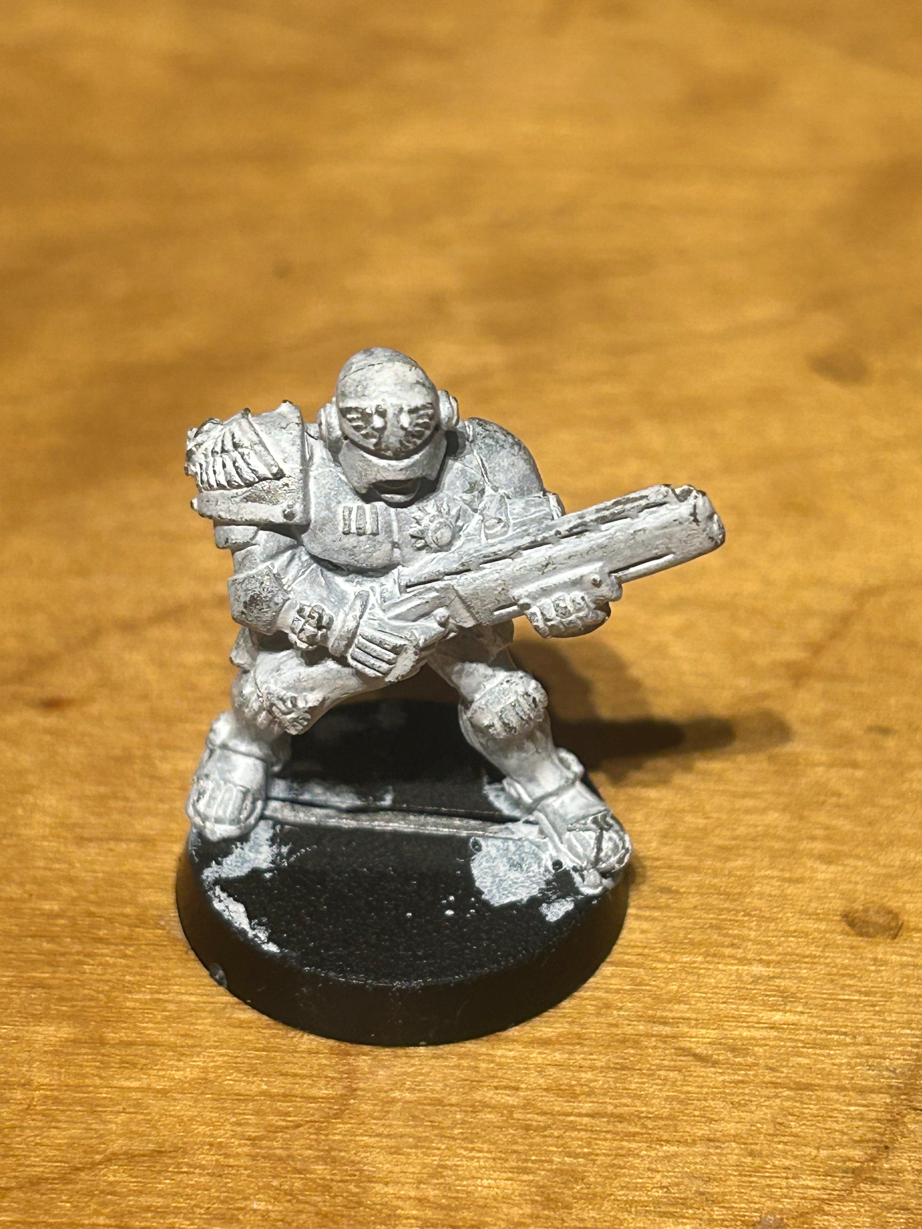 ADEPTUS ARBITES w shotgun Metal Imperial Guard Army Warhammer 40K 1992 ...