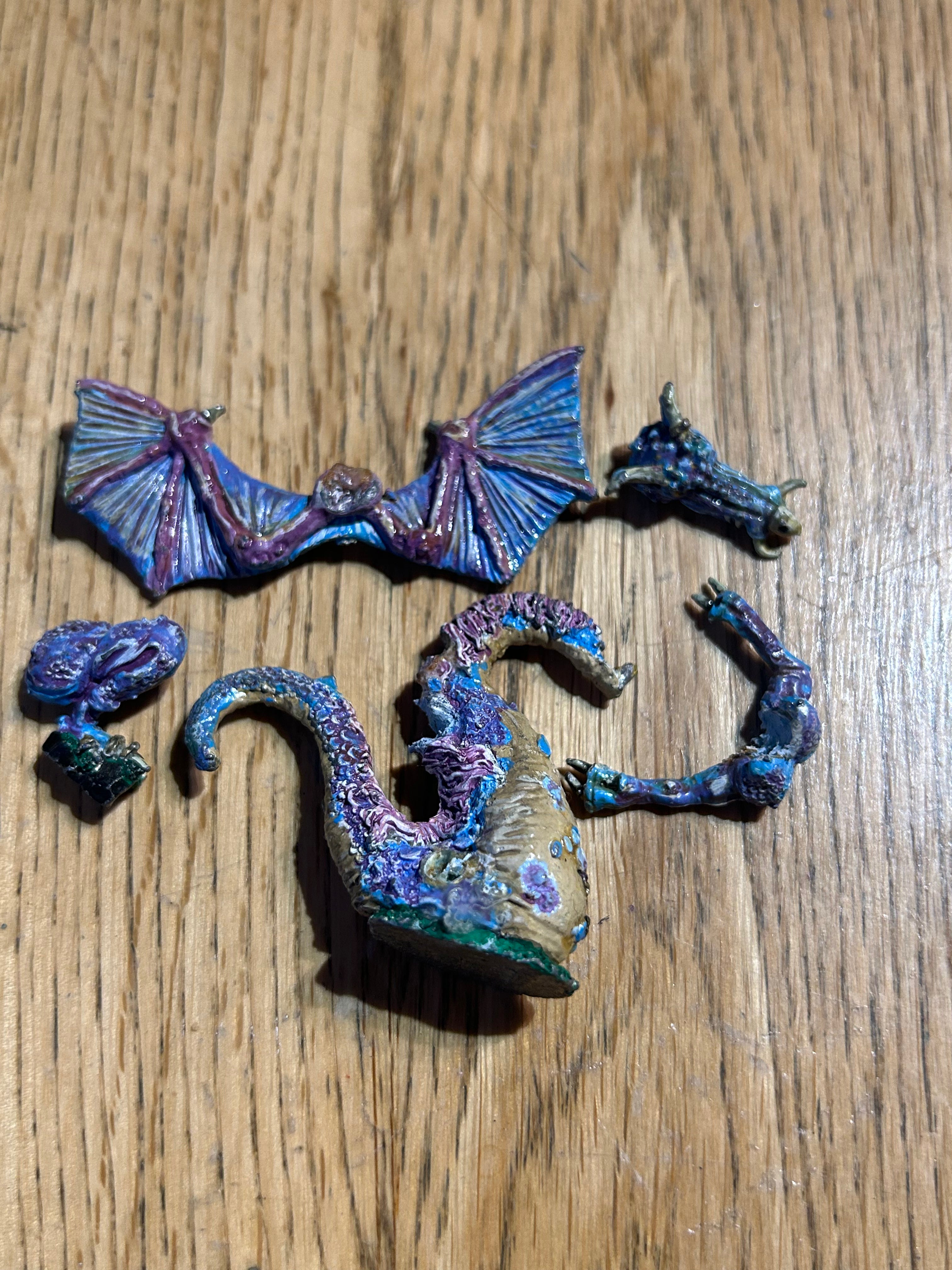 Warhammer fantasy citadel blue dragon (missing one leg) – The Demon’s ...