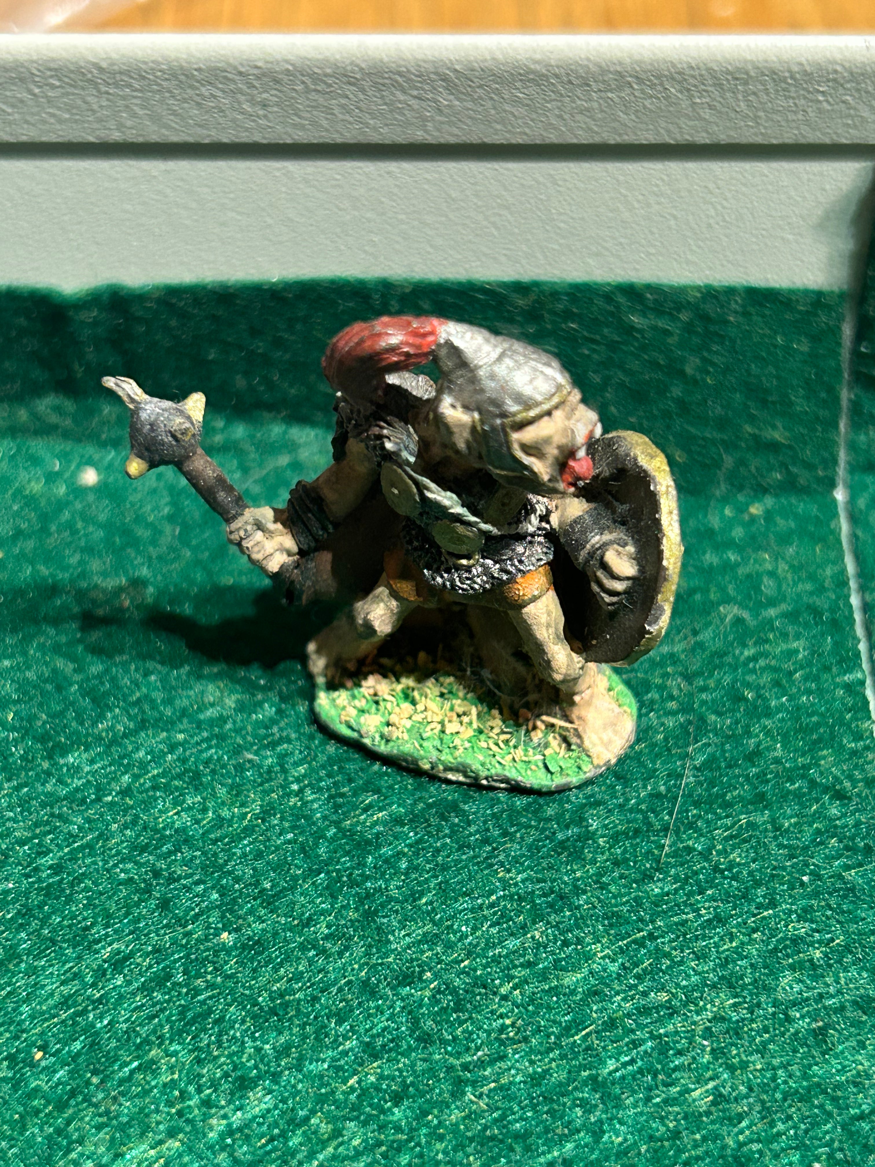 WARHAMMER CITADEL C16 ORC BODYGUARD MACE SHIELD PRE SLOTTA FANTASY TRI ...